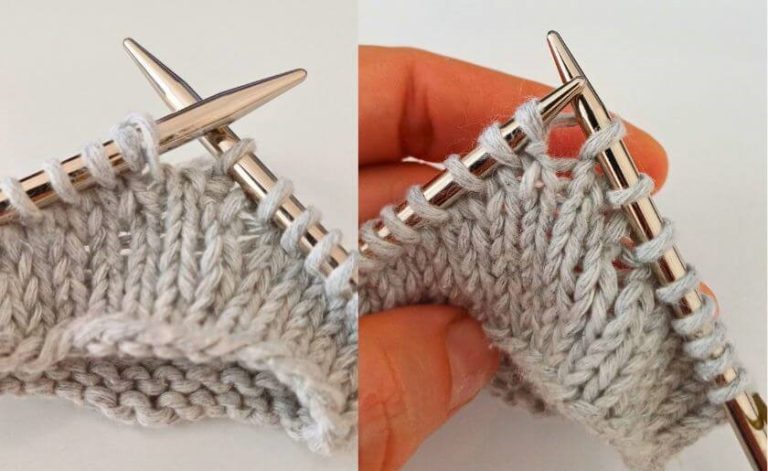 German Short Rows In Knitting (Double Stitch Short Rows Method)