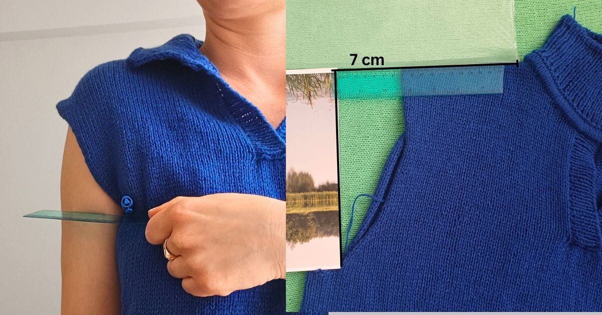 How to Knit Sleeve Cap from an Armhole